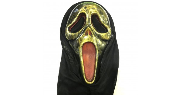 1 Adet Gold Çığlık Maskesi, Korku Şakası Aksesuarı